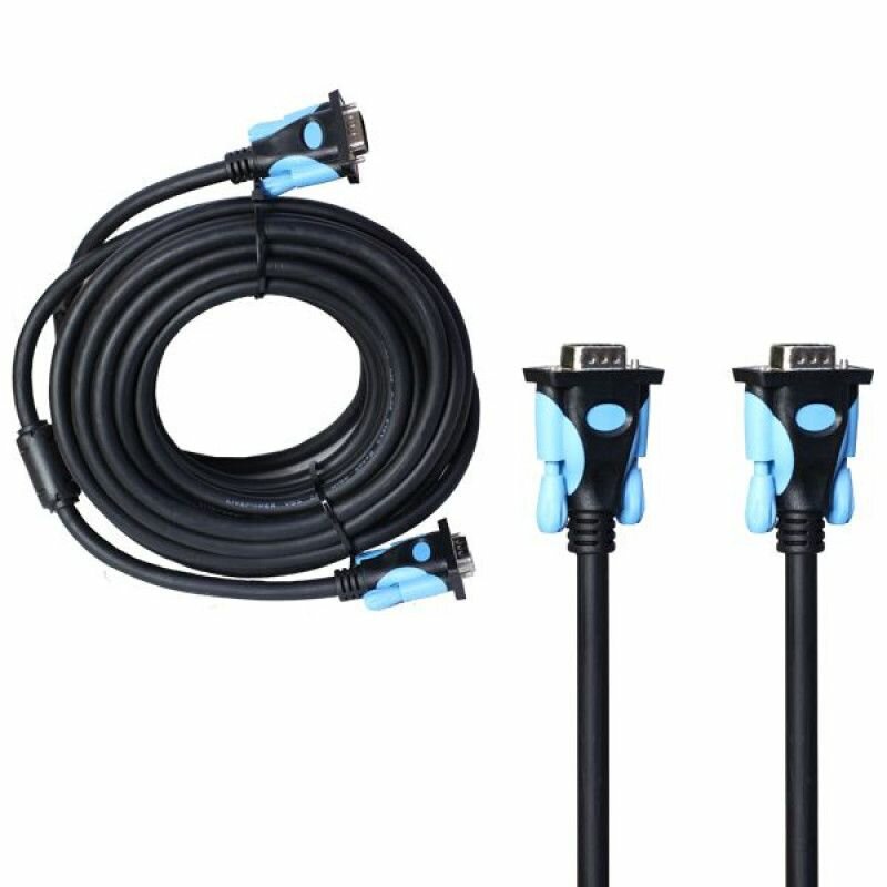 Шнур VGA-VGA 5 метров, V306 черный