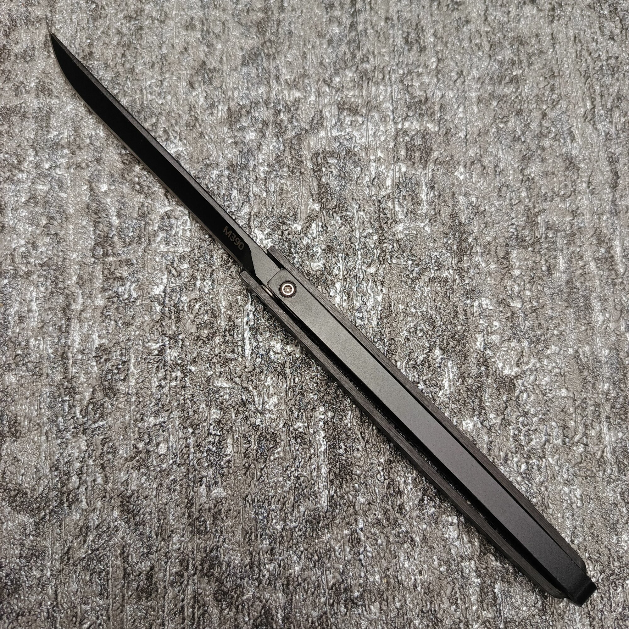 Складной рамочный нож (черный)