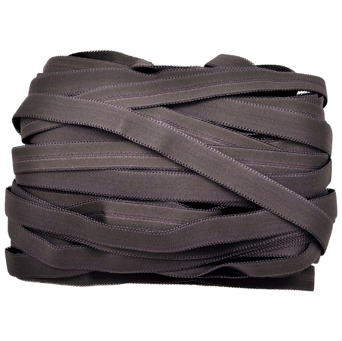 Резинка бельевая для бретелей, бретельная лента, матовая 18мм*25 м, фиолетово-коричневый, Айрис