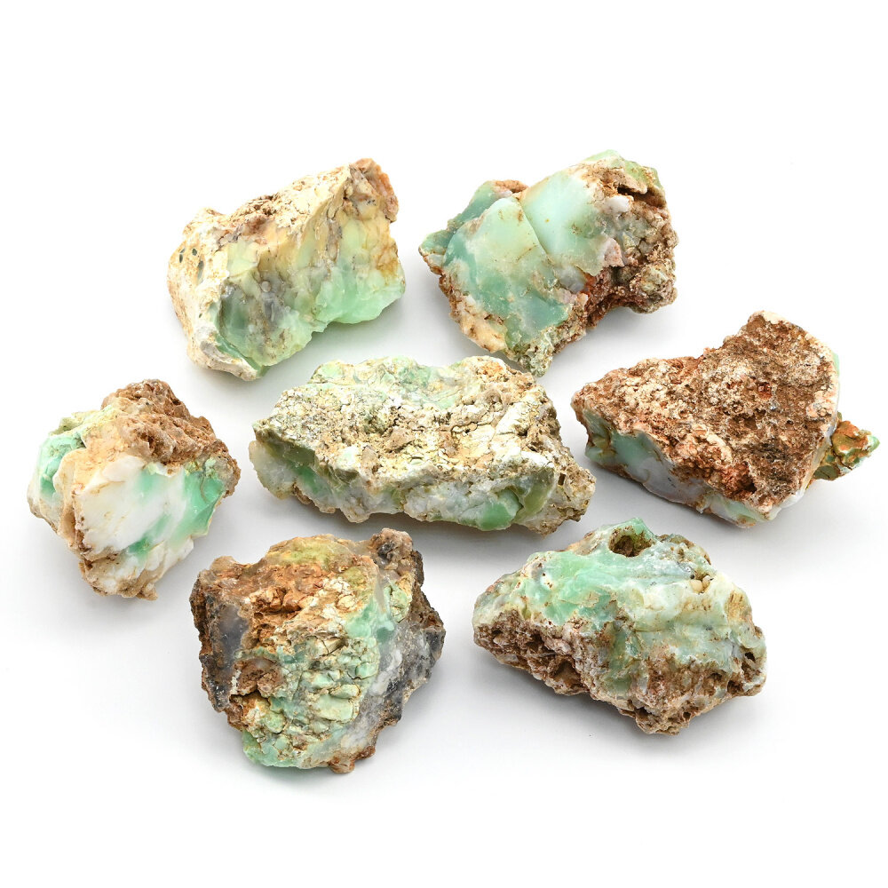 Минерал хризопраз 53*34*34мм, 50-59г .