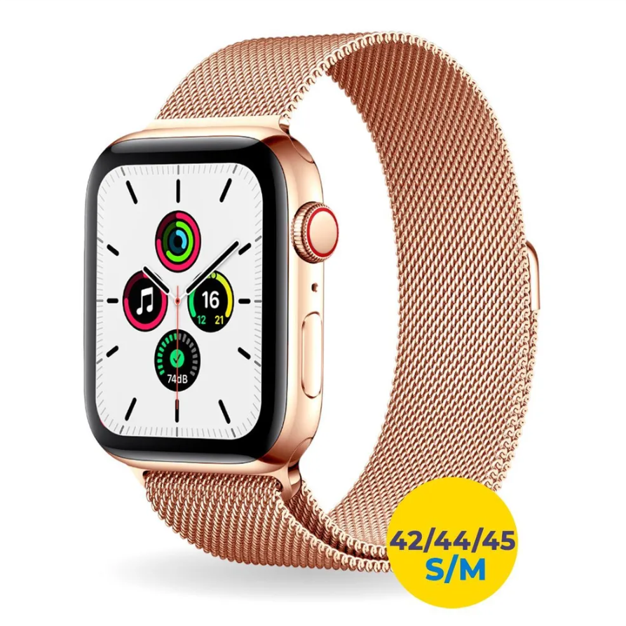 Золотой ремешок Apple Watch 45