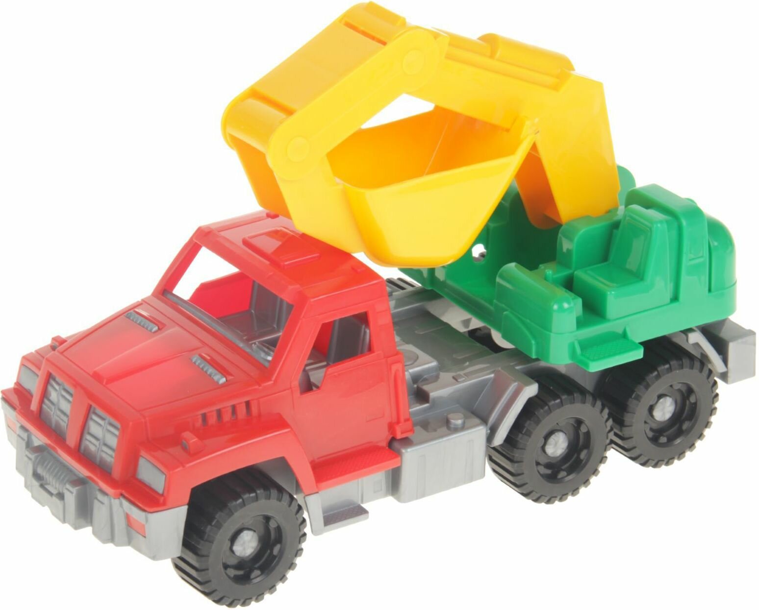 Пластиковая модель Экскаватор "Строитель" для детей, игрушка для песочницы и дома