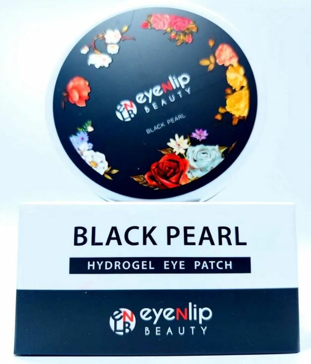 Eyenlip, Патчи для глаз гидрогелевые c черным жемчугом, 60шт