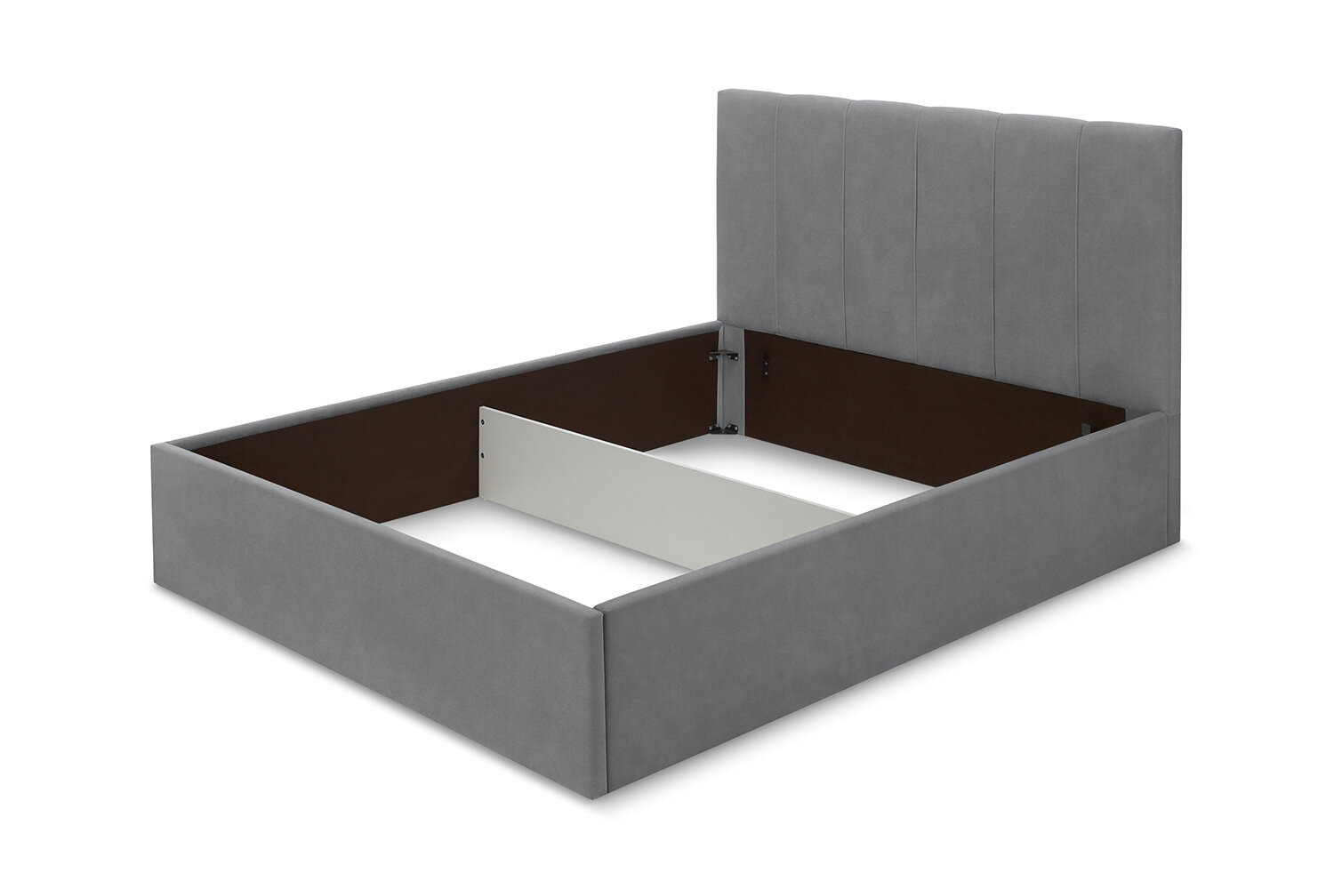 Каркас кровати Hoff Lorena, 160х200, цвет тёмно-серый, без основания и подъемного механизма