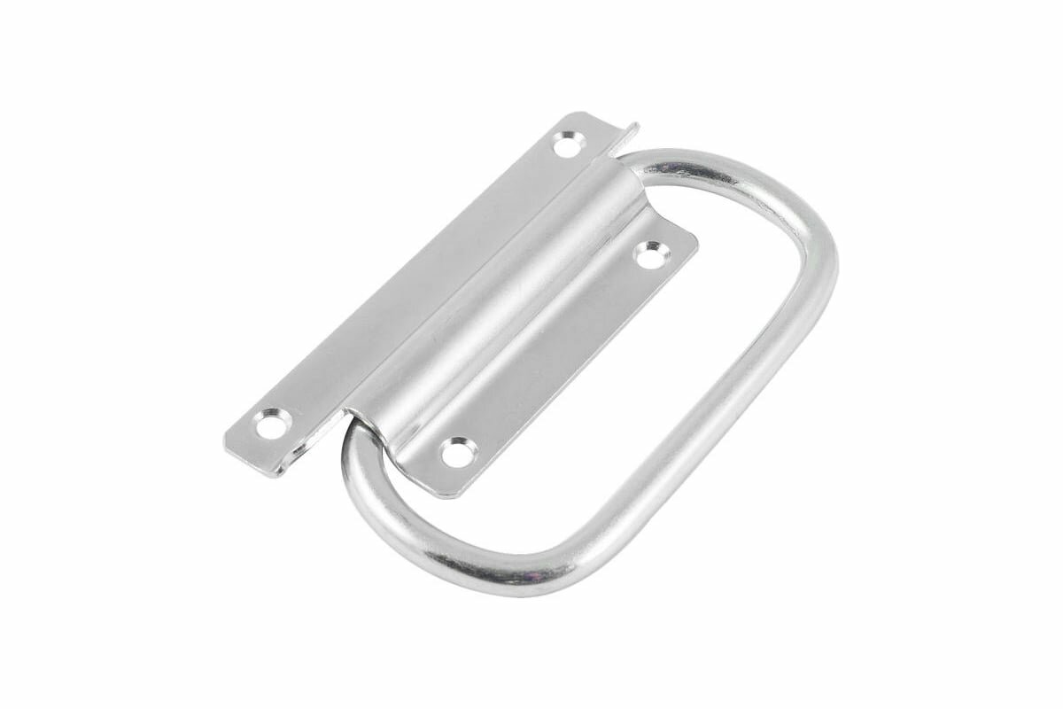 Дверная ручка РемоКолор откидная, оцинкованная 70-0-800 размер, монтаж на дверь