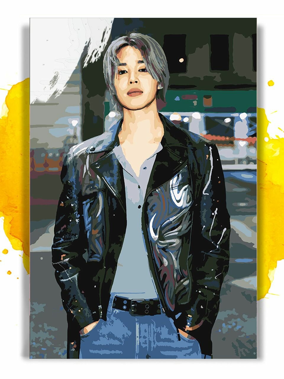 Картина по номерам на холсте BTS Чимин Who, 40 х 60 см