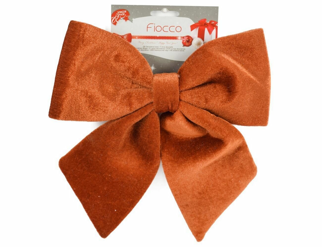 Декоративное украшение, текстиль, охра, 23 см, Due Esse Christmas