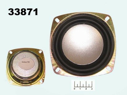Динамик 4 Ом 3W 105х105х52мм FR-0036