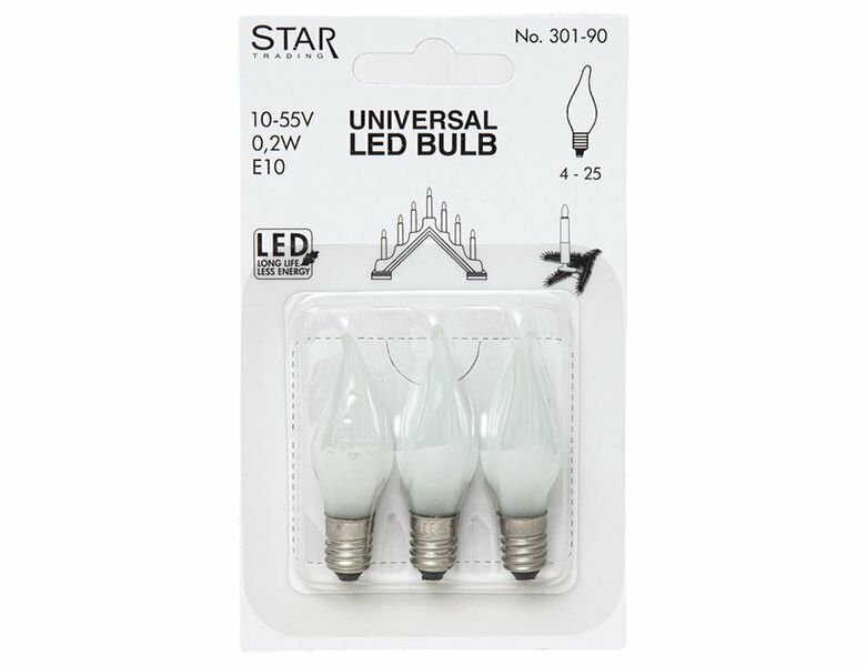 Набор запасных матовых ламп, для рождественских горок и светильников, 10-55 V, 3 штуки, STAR trading