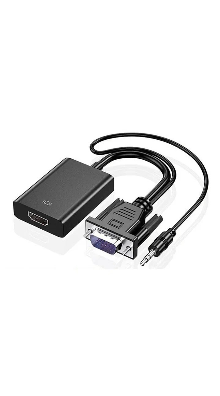 Переходник с VGA на HDMI с аудио