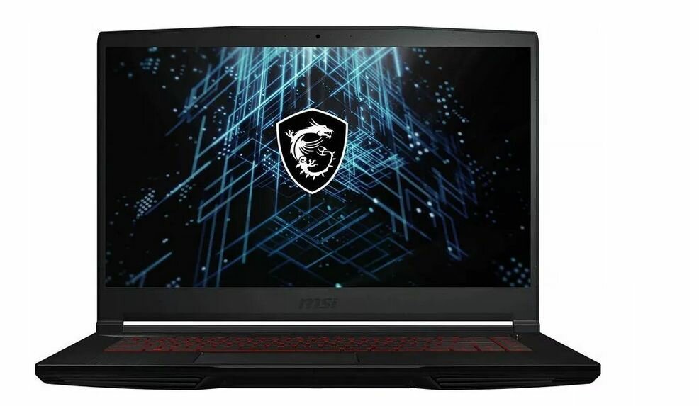 15,6" Ноутбук MSI GF63 Thin 12HW-005XRU (9S7-16R712-005) черный - 1920x1080, IPS, Intel Core i5-12450H, ядра: 8 x 3,3 ГГц, 16 ГБ, SSD 512 ГБ, Arc A370M (4 ГБ), W10Pro