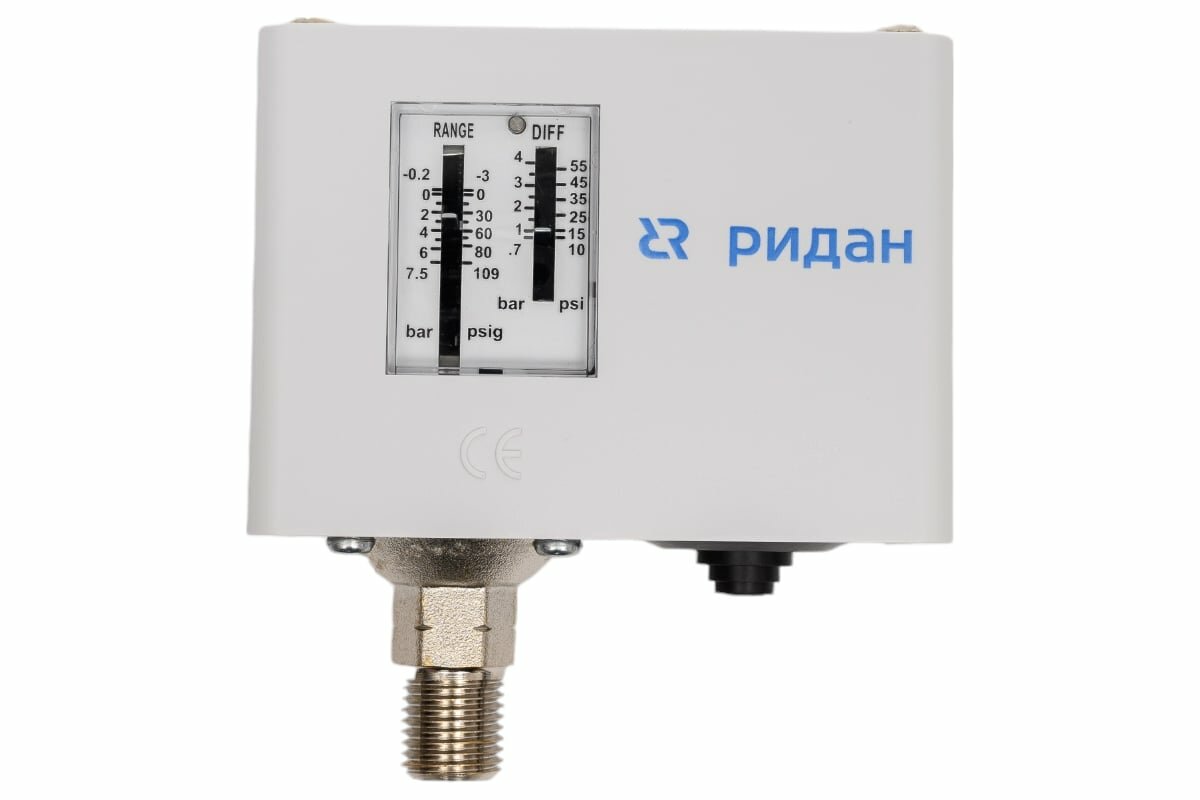 Ридан Реле давления kpi38r, диапазон 8.32 бар, дифф. 2.6 бар, присоединение g ? 060-508166R