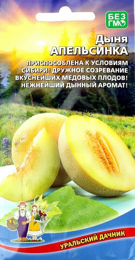 Семена Дыня Апельсинка 10шт Ранние (Уральский Дачник)