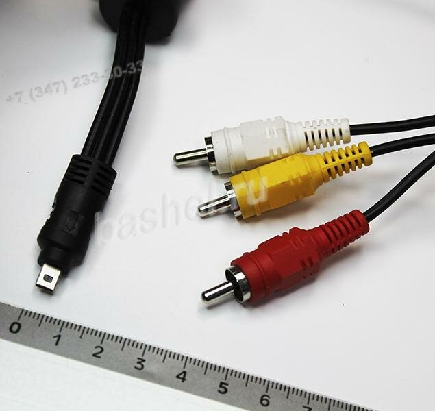 Шнур mini USB A 8P(M) - 3RCA DAYTON, 1,5 м