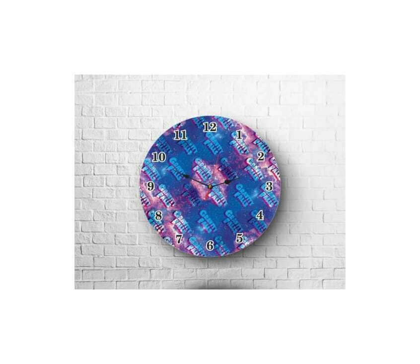 Часы настенные Mewni-Shop круглой формы, диаметр 20 см, с принтом "Гравити Фолз" - 0018