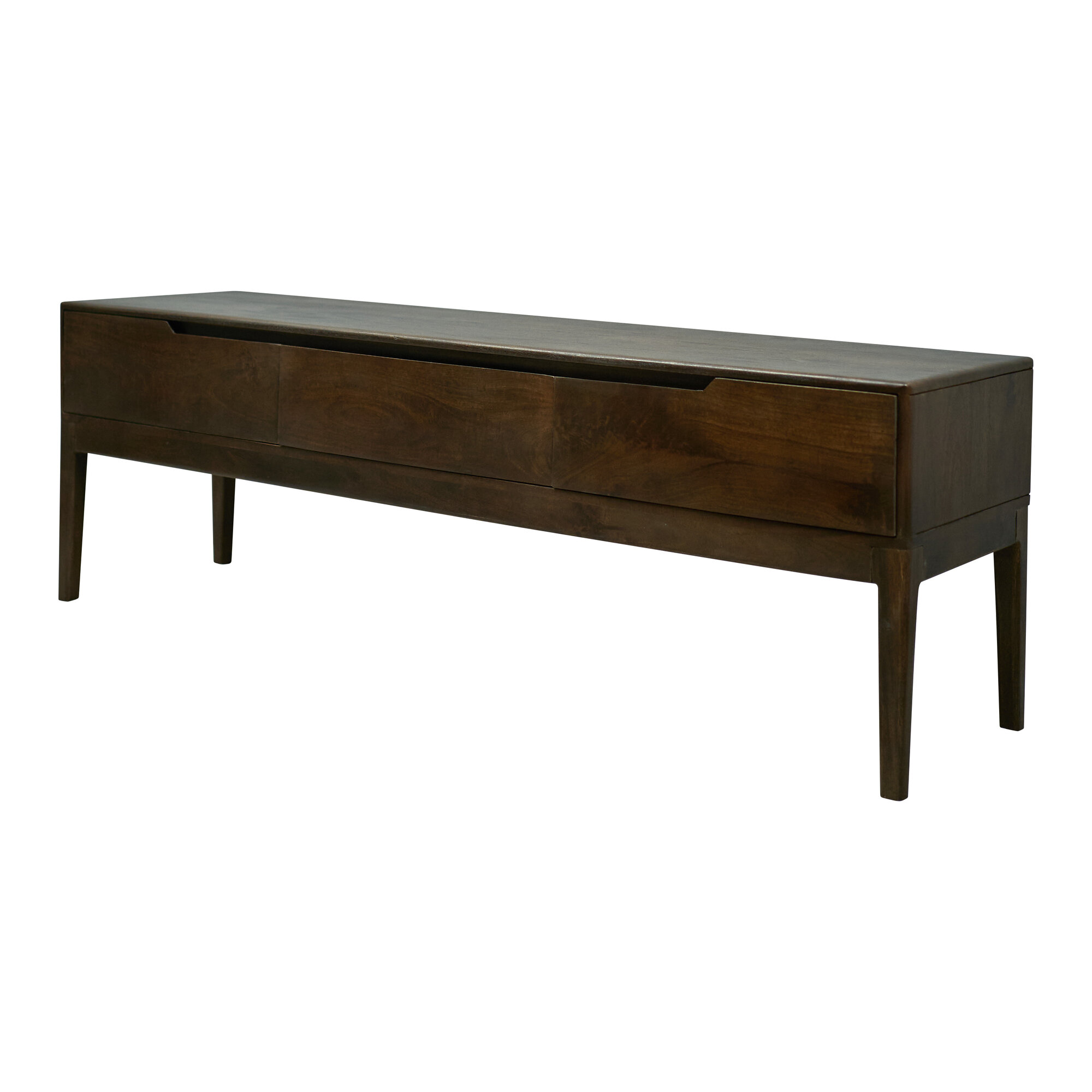 Консоль из массива, сольвейг Браун 3 ящика