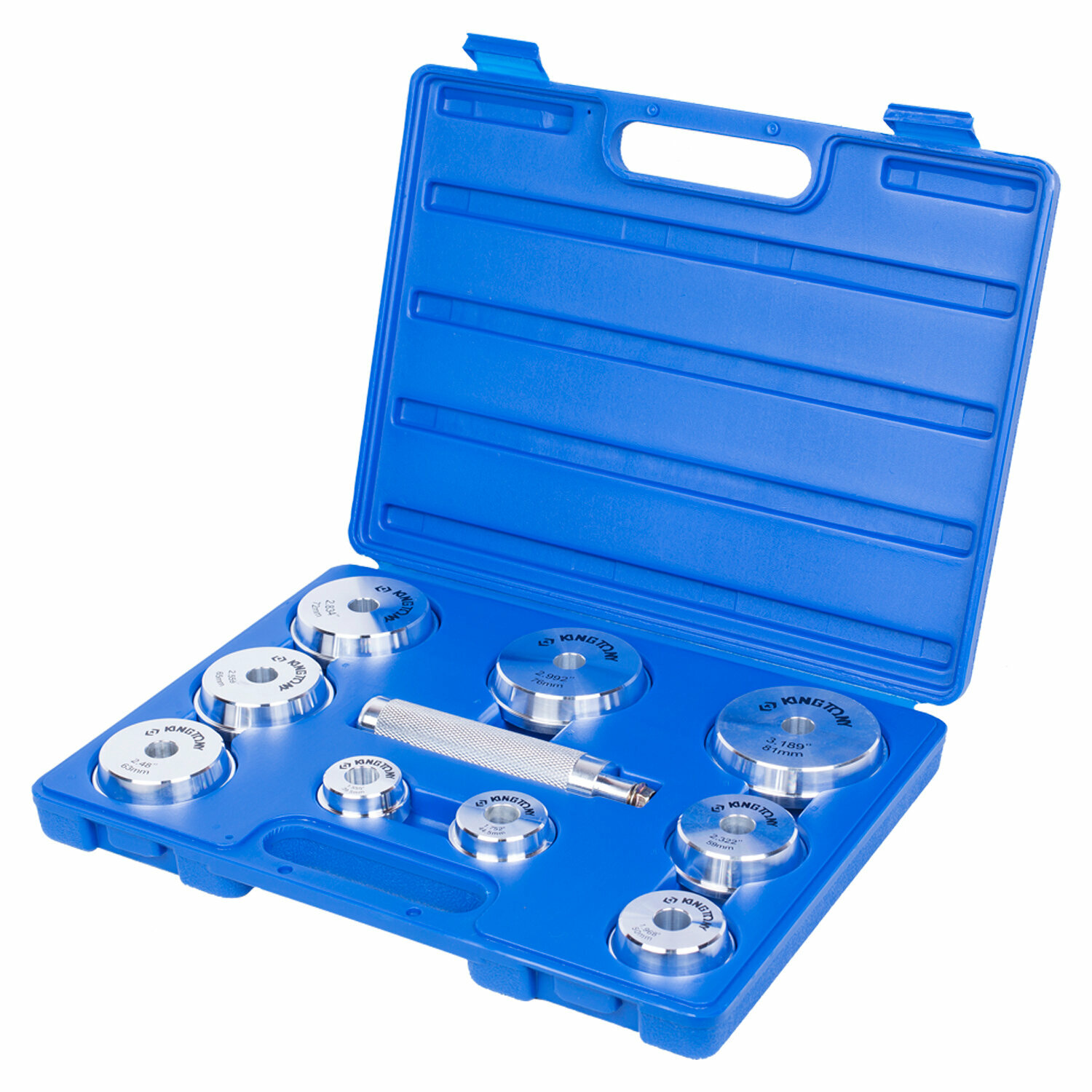 Набор оправок для подшипников и сальников, 39-81 мм, 10 предметов KING TONY 9BA11