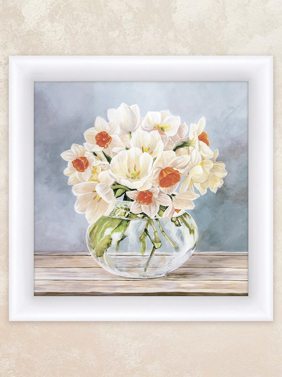 Картина на стену для интерьера Декарт настенный декор панно в раме багете в гостиную ванную детскую для офиса лофт пейзаж абстракция