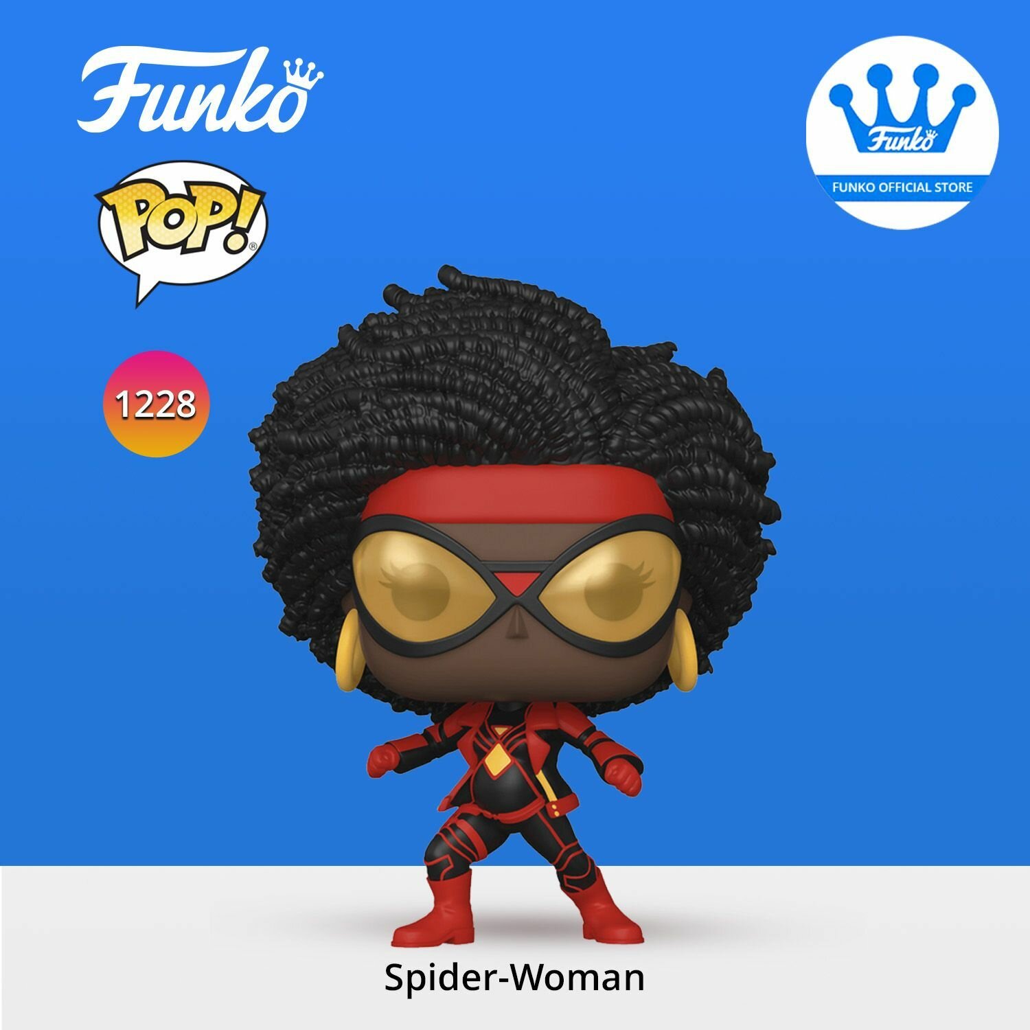 Фигурка Funko POP! Bobble Marvel Spider-Man ATSV Spider-Woman/ Фанко ПОП по мотивам вселенной Марвел, Человек-паук: Паутина вселенных