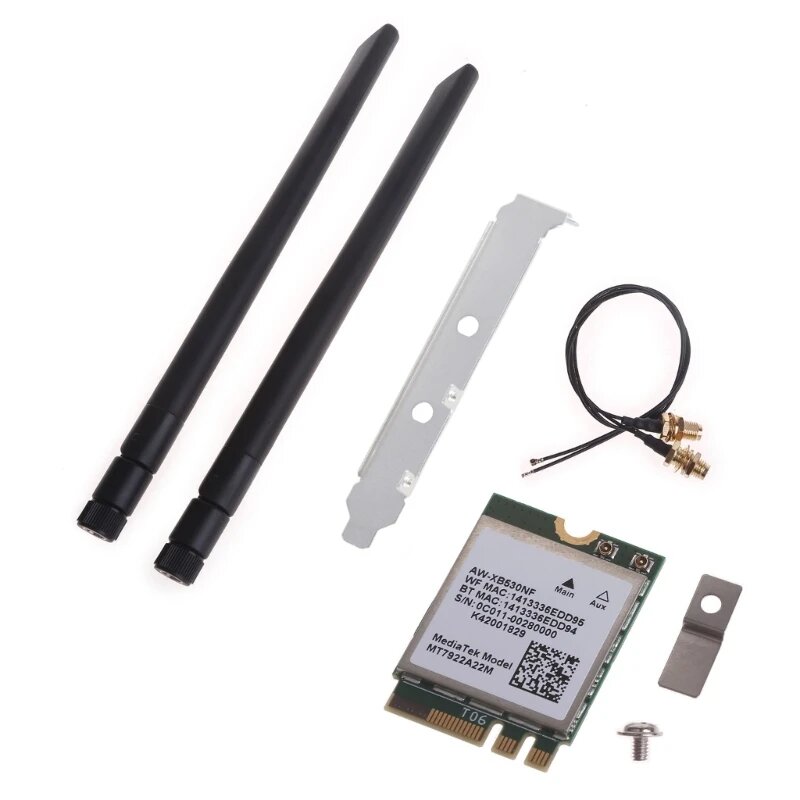 Беспроводная карта Wi-Fi 6E 5.2 расширяет возможности RZ616 MT7922A22M Сетевая карта WiFi 6E R9UA