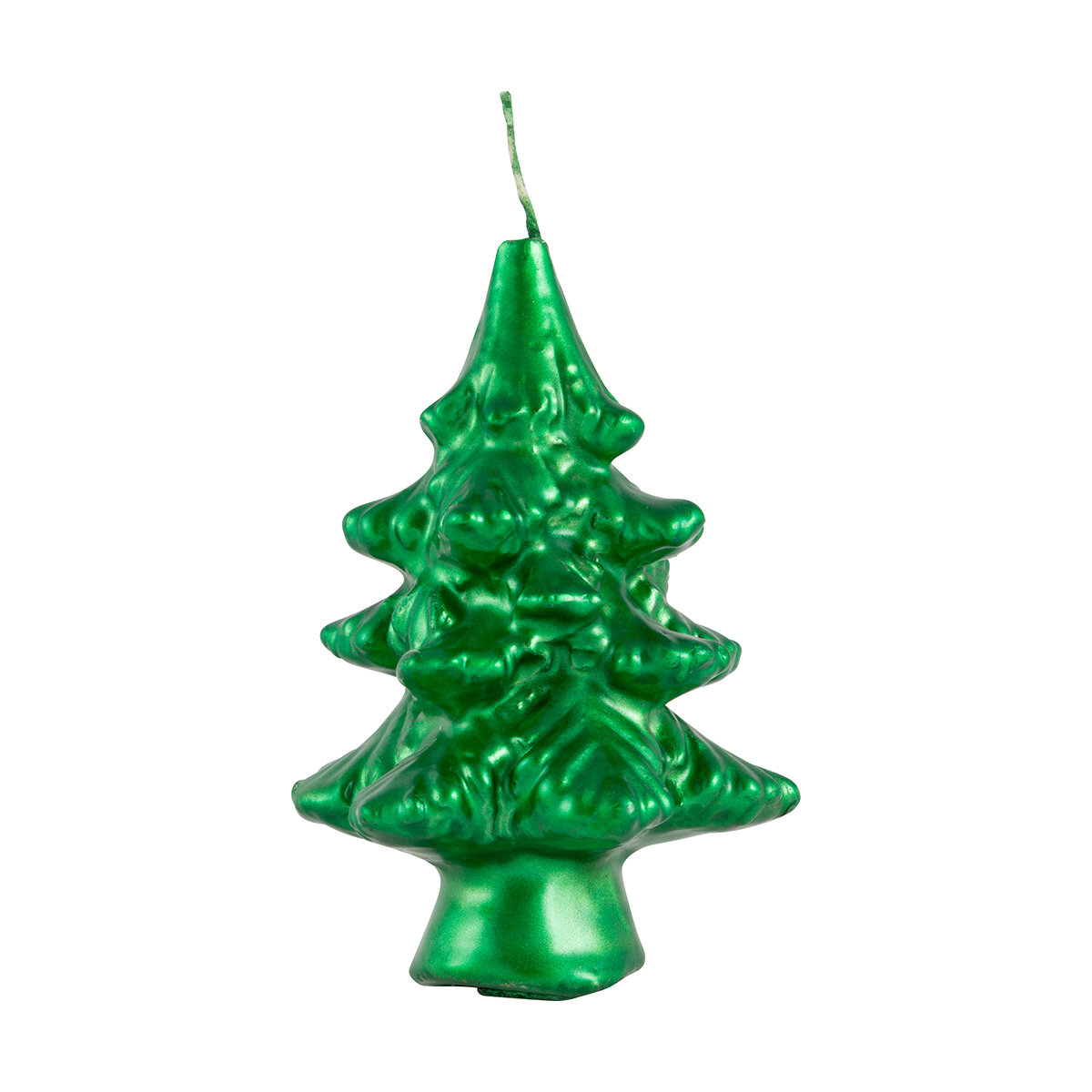 Свеча фигурная Волшебная страна Елка с пеньком, 6 x 6 x 7 см, зеленая