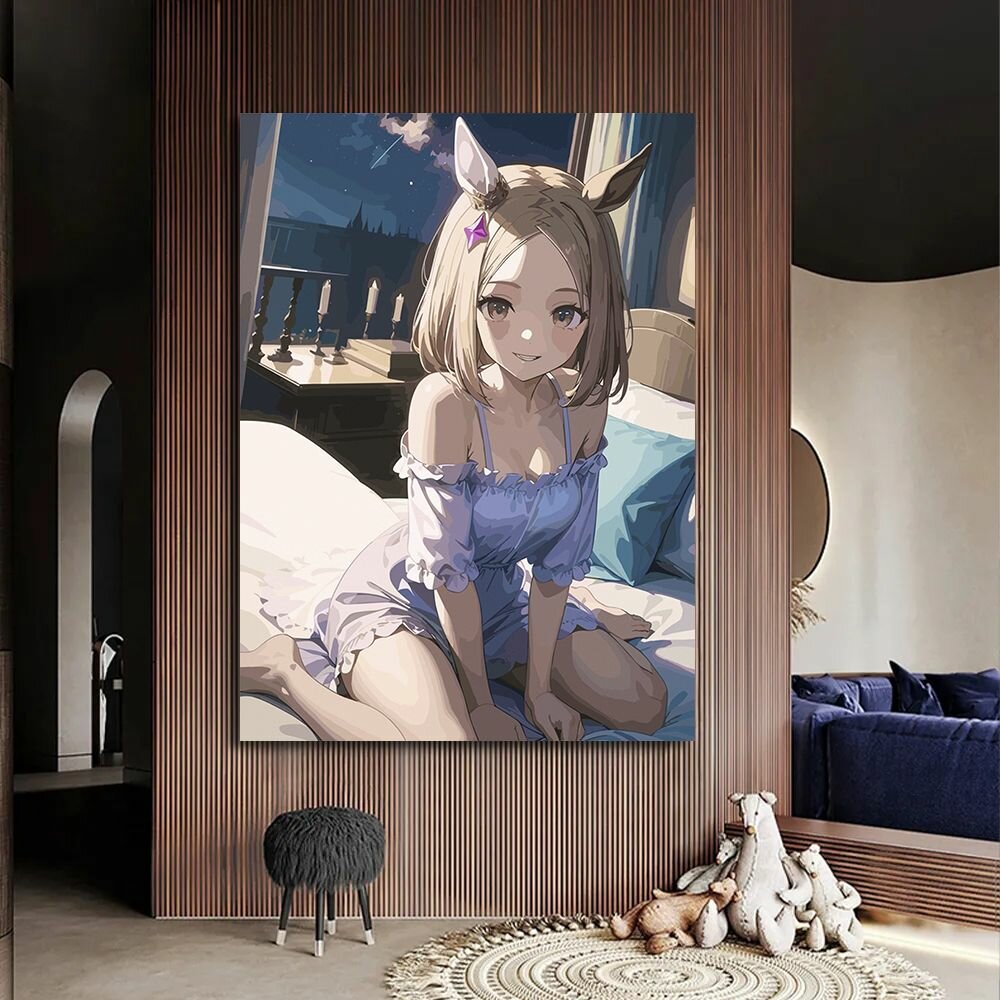 Картина хентай, дакимакура аниме 18+, 50х70 см.