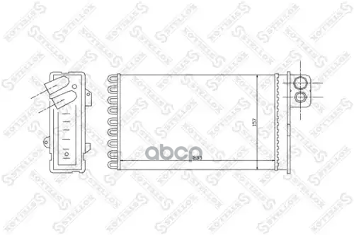 Радиатор печки! Citroen C5 all 00-04 Stellox арт. 1035092SX