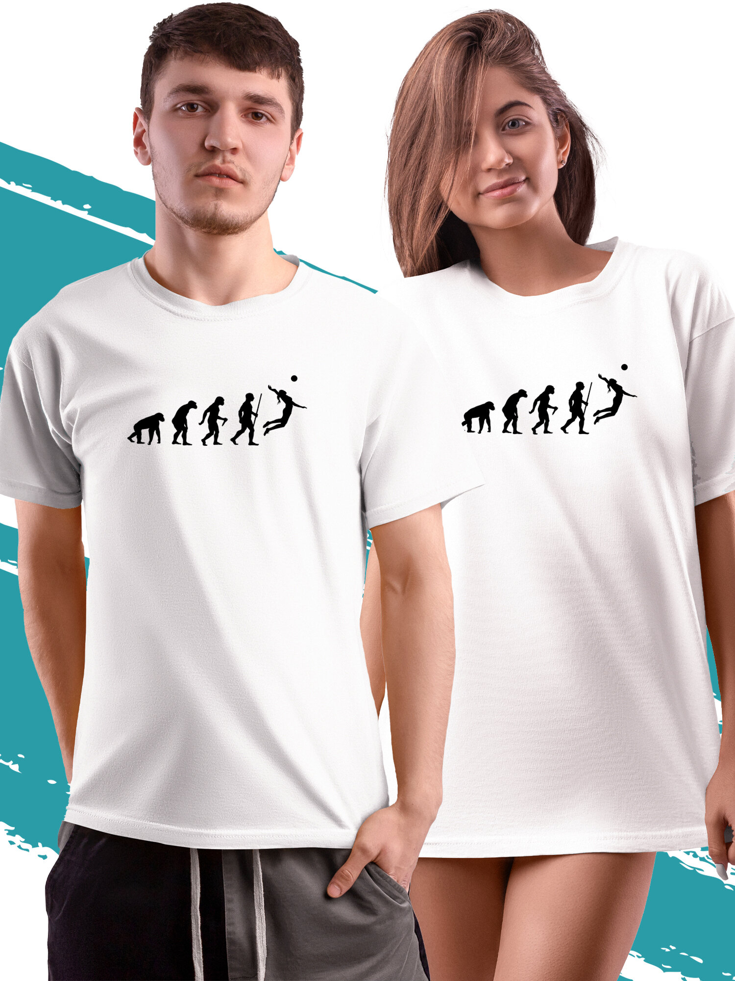 Футболка эволюция волейболиста