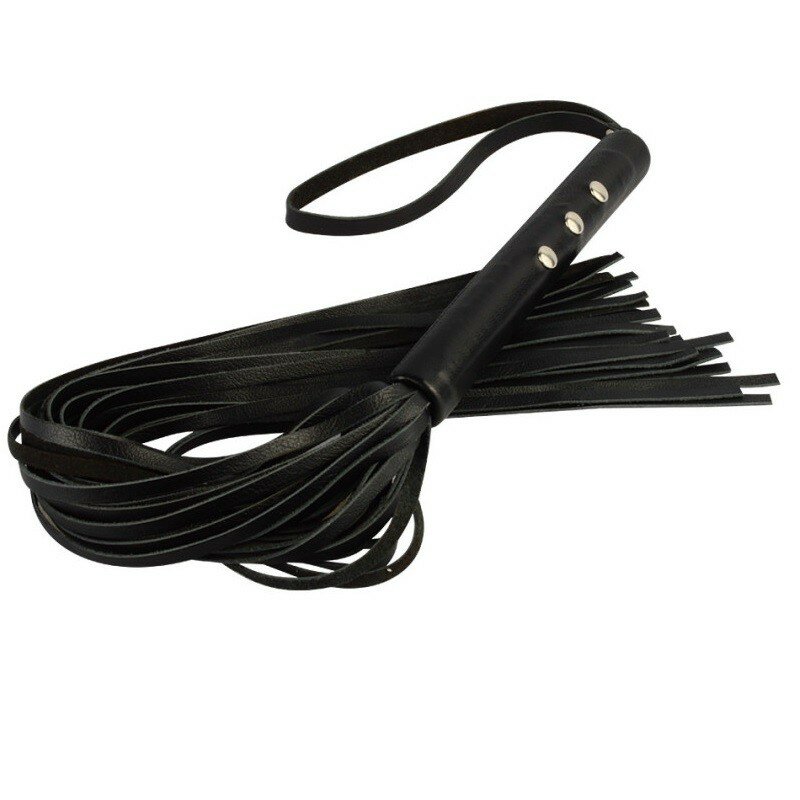 Плеть Sitabella "Домино", натуральная кожа, 56см, длина хвостов 39см