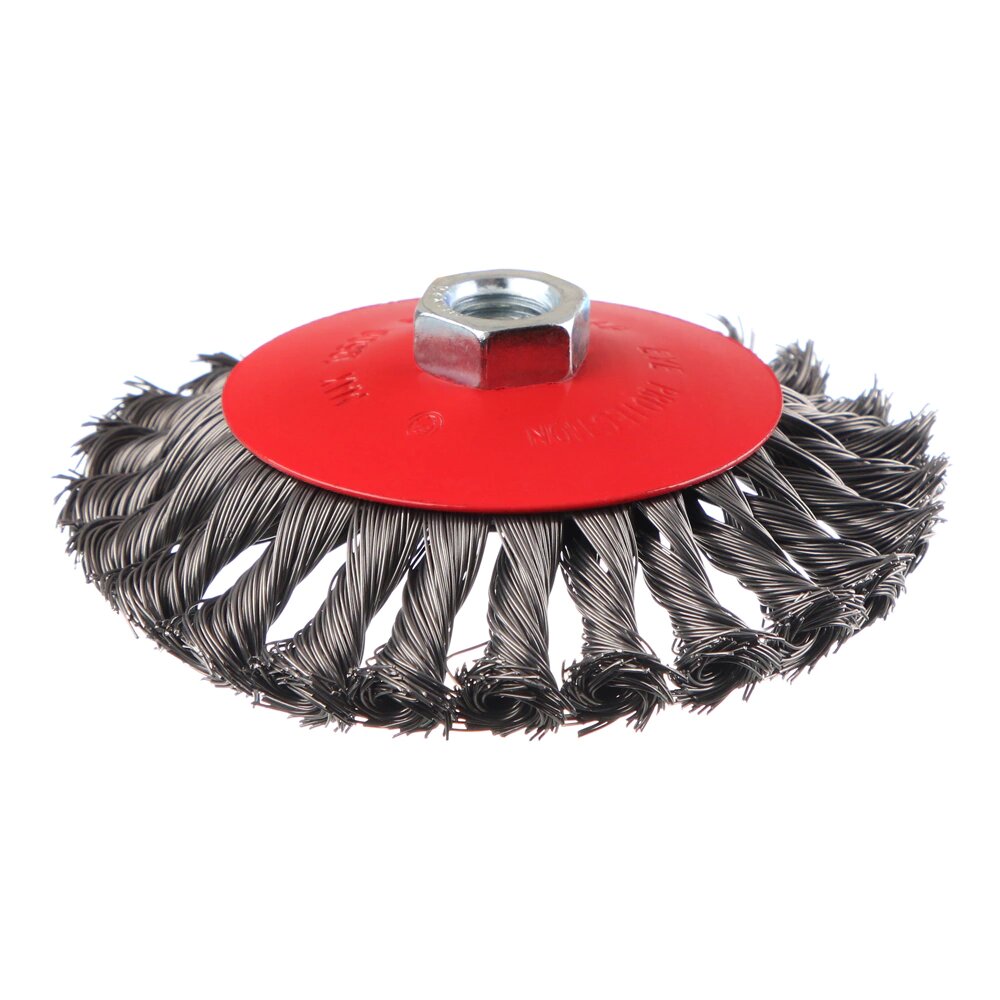 Щетка-насадка DORN для УШМ крученая тарелочная М14х125 мм