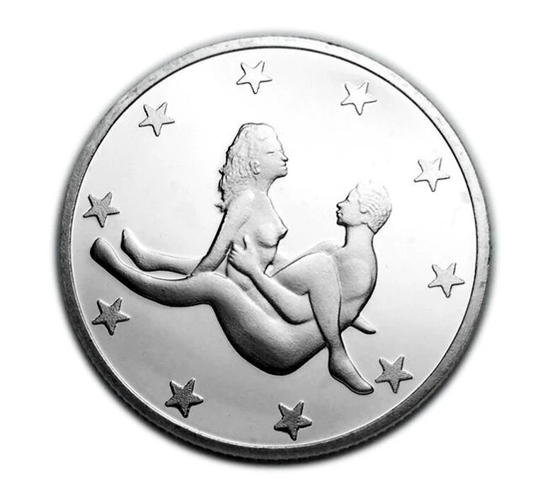 6 sex Euro #23 PROOF сувенирная монета 6 секс Евро сувенирная копия серебро монеты, нумизматика, деньги для коллекции