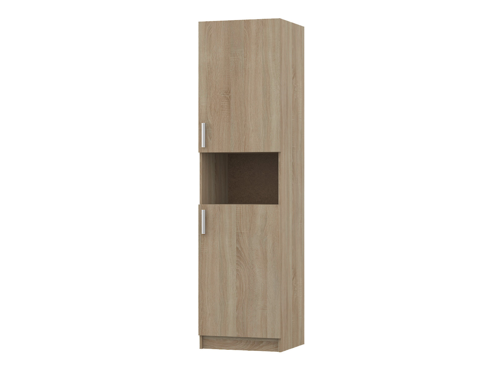 Шкаф ШО-11 (ШхГхВ) (400х440х1900), 40 кг, дуб сонома, 5 полок, 1 ниша, "Колизей мебель"
