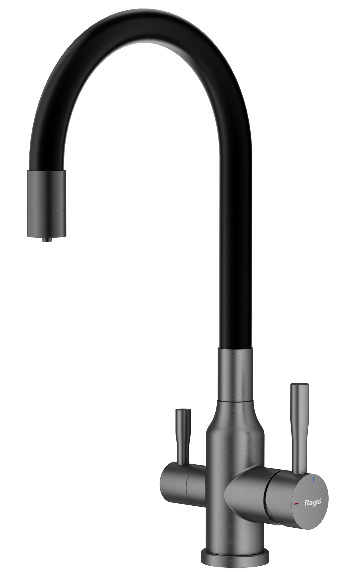 Смеситель для кухни с подключением к фильтру питьевой воды RAGLO R81.64.09 графит