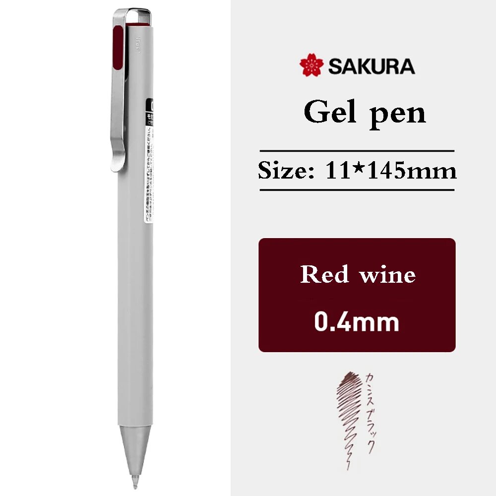 Гелевая ручка SAKURA Ballsign ID Red 0.4mm