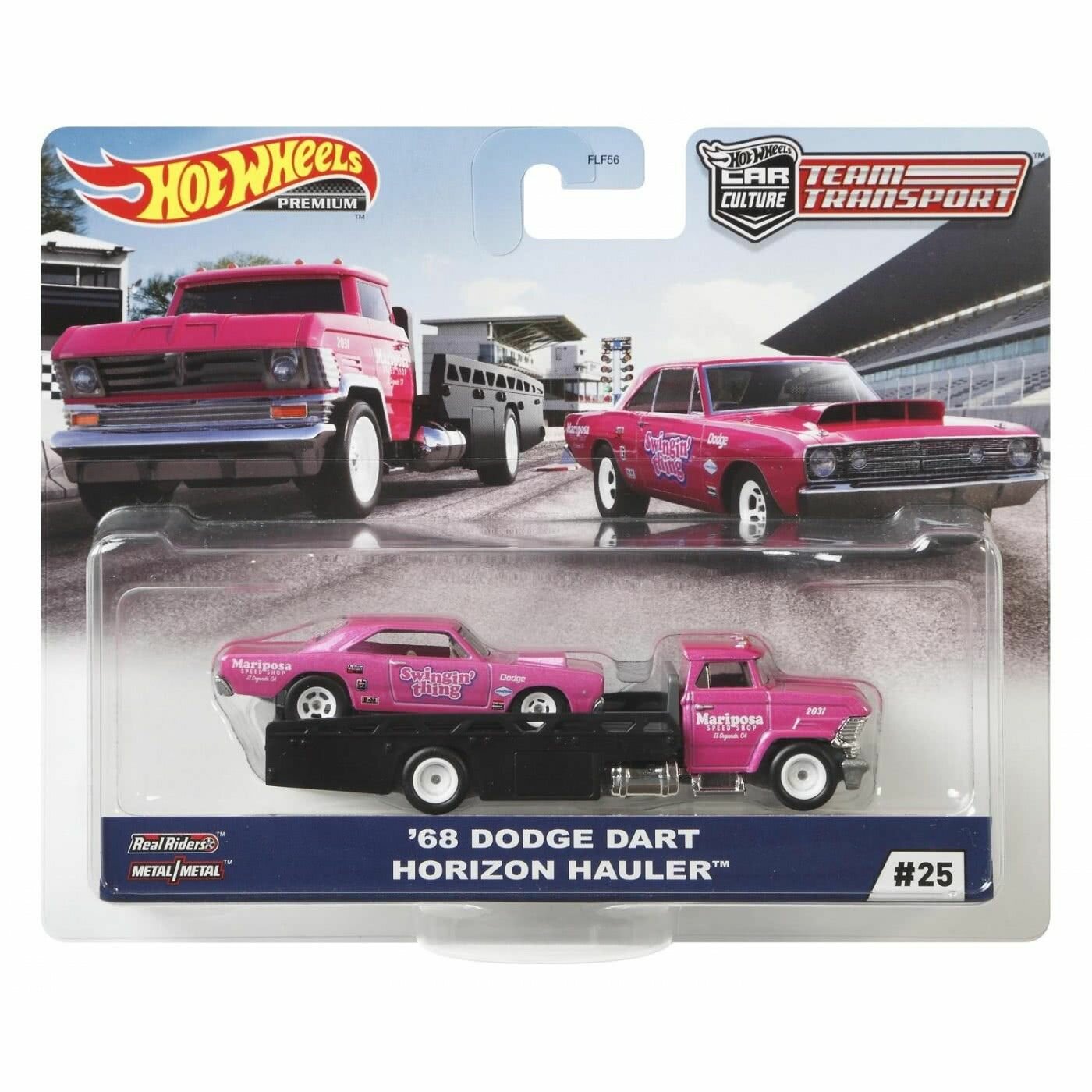 Машинка Hot Wheels Team Transport FLF56:68 Dodge Dart & Horizon Hauler