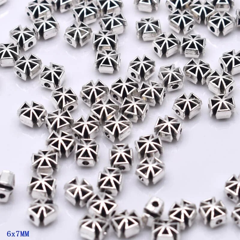 Бусины-разделители HJ27-20pcs, античное серебро