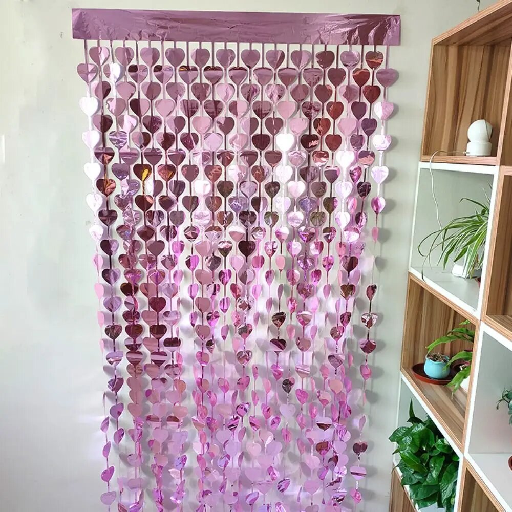 Вечерняя пенобумажная занавеска 1x2 м Розовый, Pink