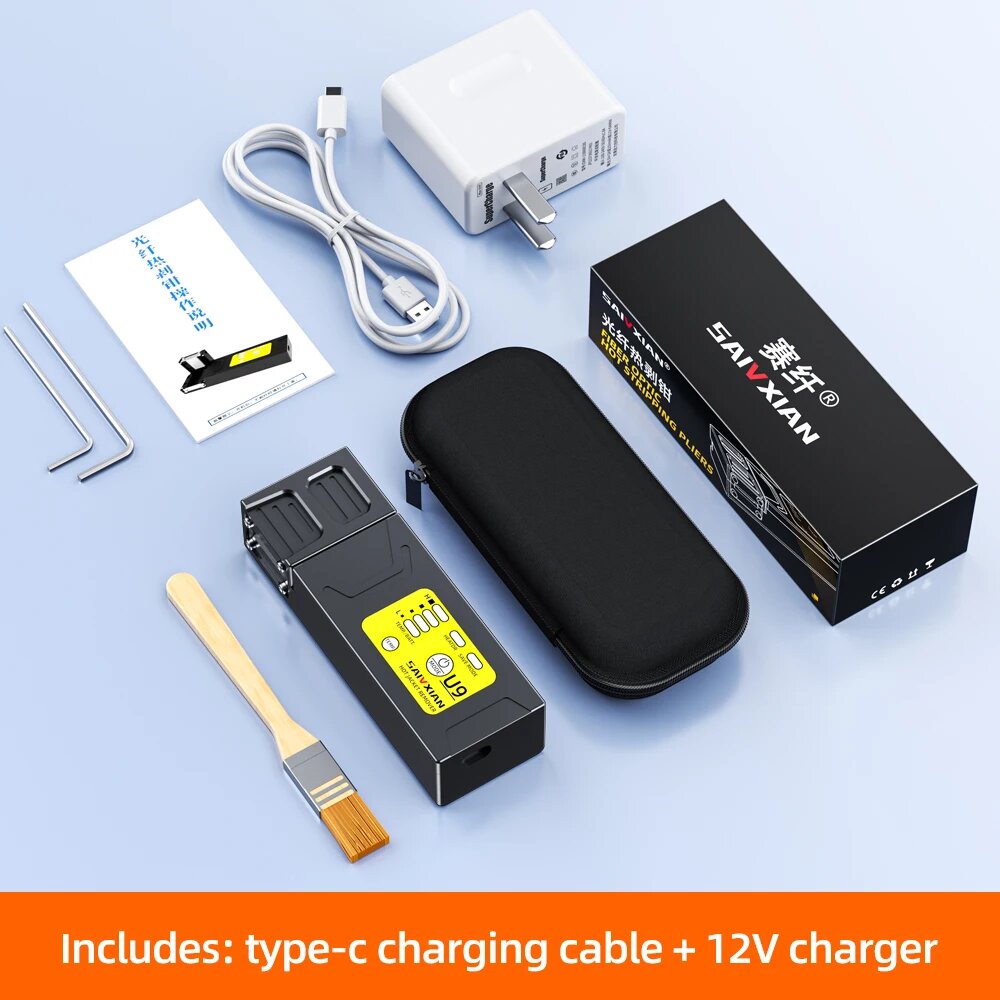 Зарядное устройство 12V + Type-C кабель, чехол, инструменты