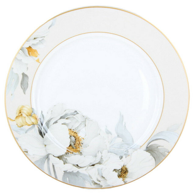 Тарелка HOME COLLECTION Fiori 19см десертная фарфор