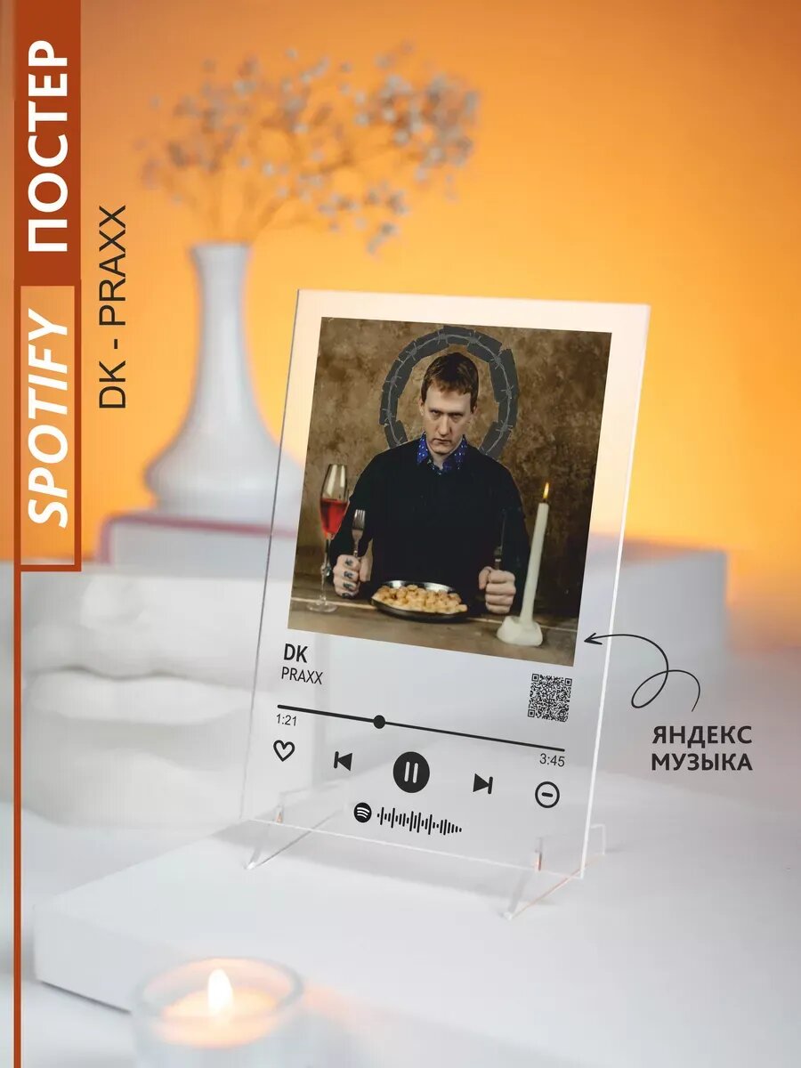Подарок подруге спотифай постер DK - praxx