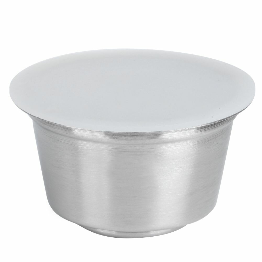 Многоразовая капсульная чашка для кофе из нержавеющей стали, подходит для кофеварки Dolce Gusto, белая