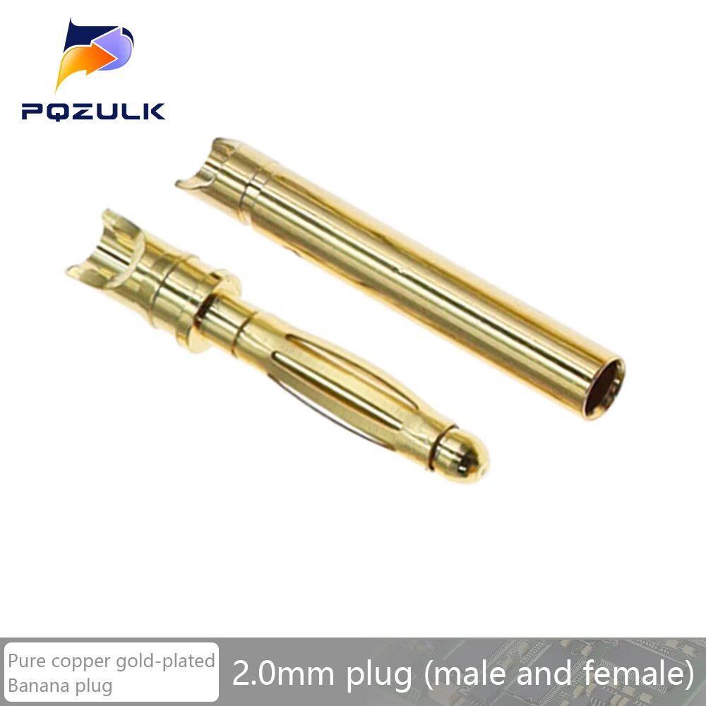 PQZULK Разъемы банан 2.0mm, 4шт