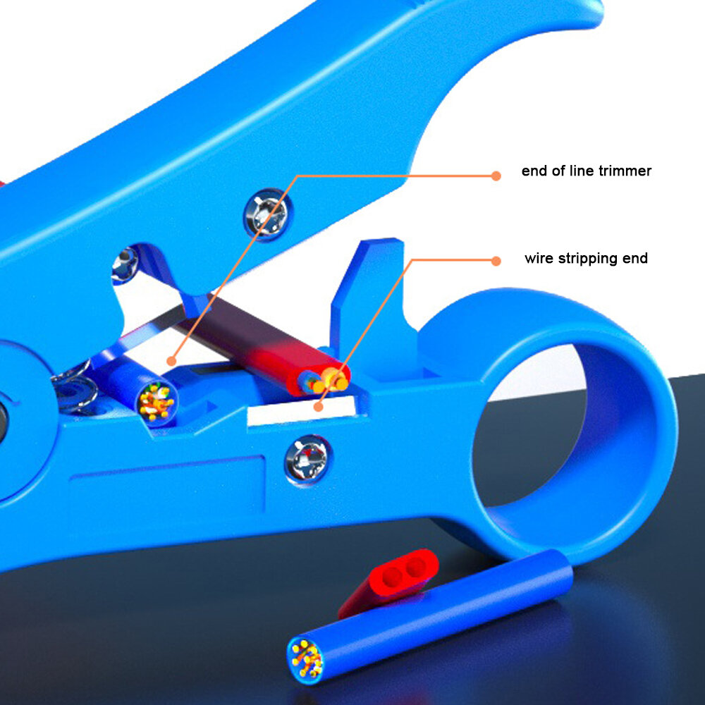 Многофункциональные клещи для зачистки кабеля Коаксиальный кабель Сетевой кабель Коаксиальный кабель Плоский кабель Телефонный кабель Телевизионный кабель Клещи для зачистки кабеля Ручной инструмент для резки и зачистки проводов