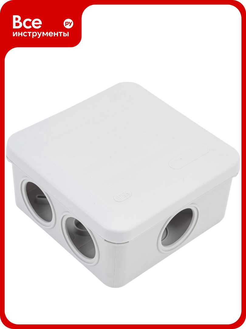 Распределительная коробка GREENEL наружного монтажа 100х100х50мм IP55 GE41255