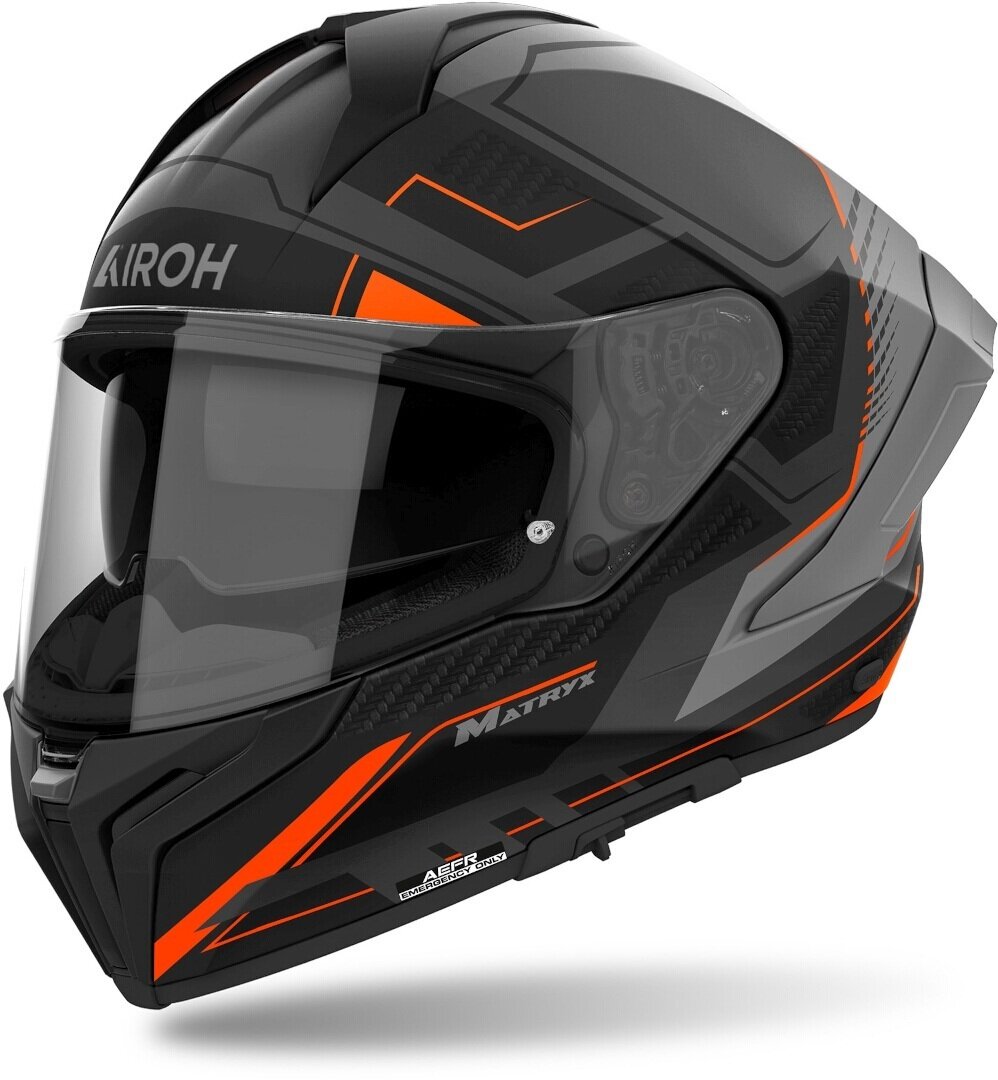 Мотошлем Интеграл Airoh MATRYX ROCKET Orange Matt, XS