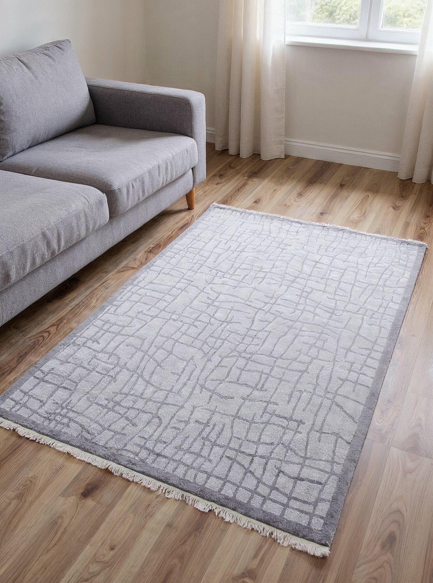 Индийский современный ковер ручной работы Fantacy, 140х200 см.