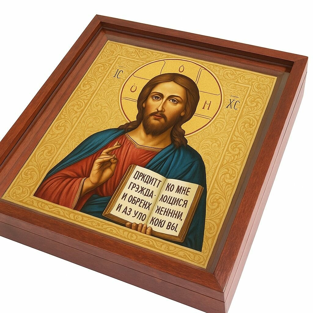 Шкатулка-витрина 40*30*6 см тон красное дерево, глянцевый лак.