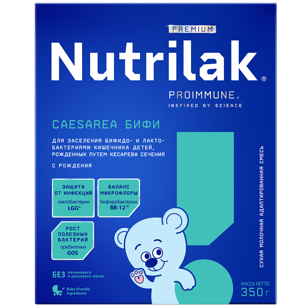 Nutrilak premium caesarea бифи смесь молочная сухая адаптированная 350 гр