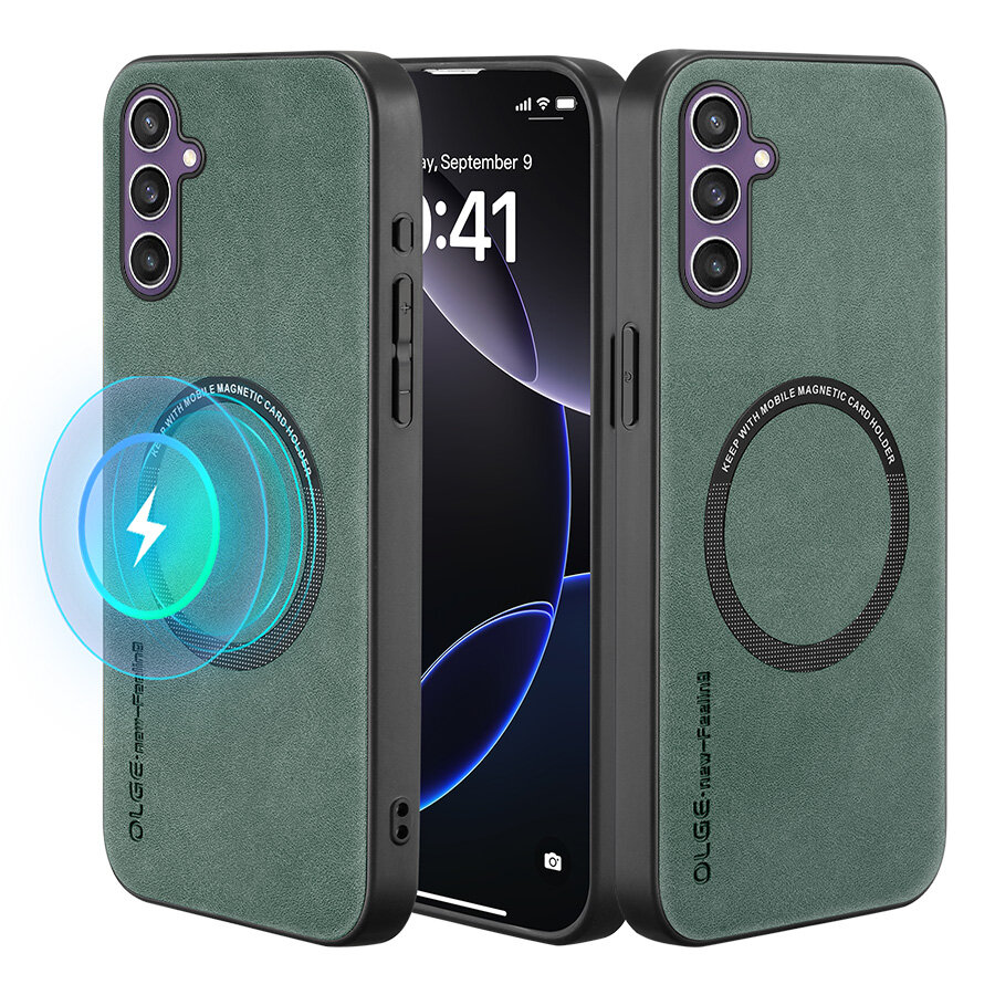 Чехол Для Samsung Galaxy S24 Plus/ Самсунг Галакси S24+, soft touch, чехол-кардиомонитор, искусственная кожа, поликарбонат (PC), защита камеры, ударопрочный, усиленные углы, Samsung,