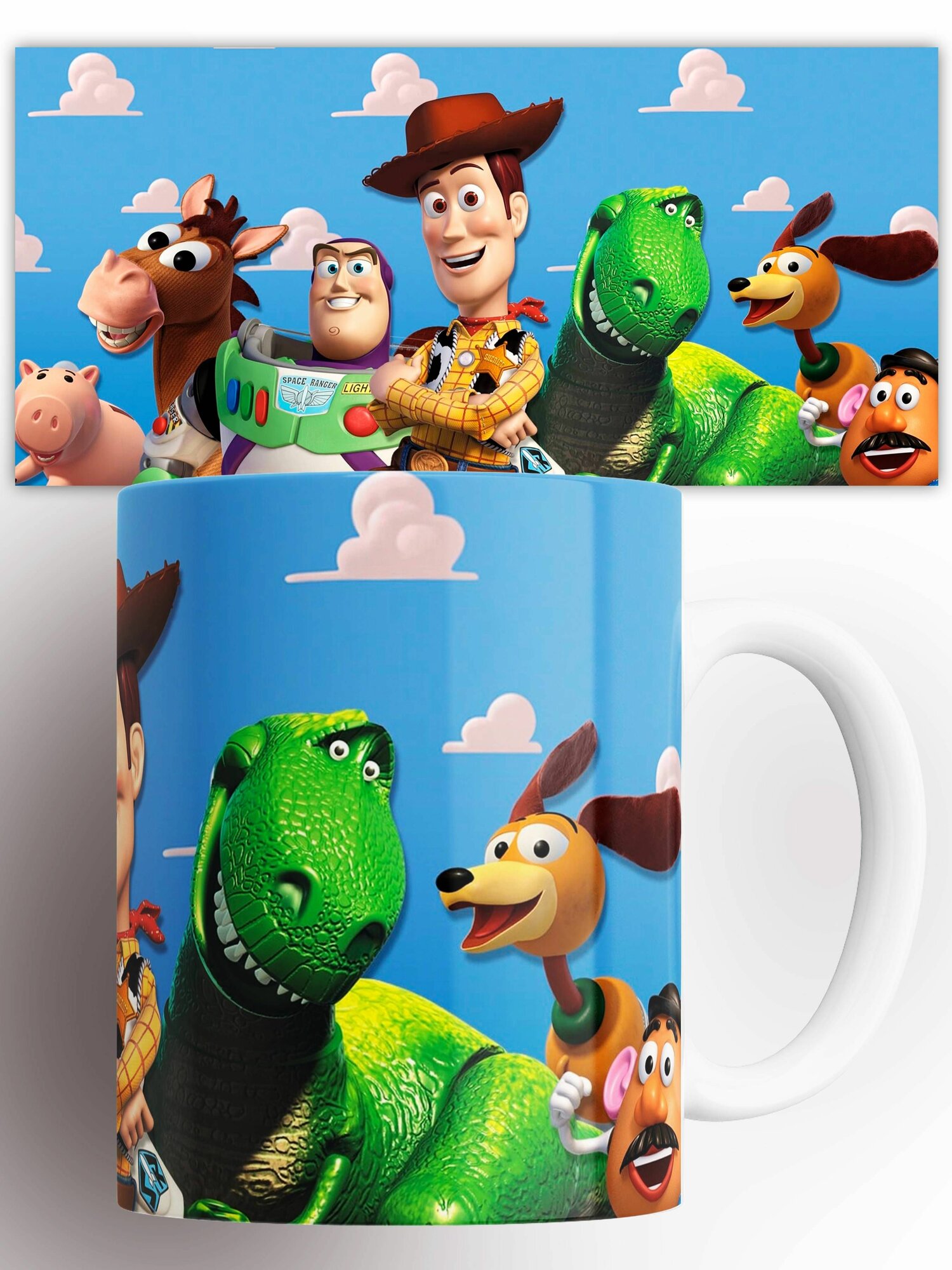 Кружка История игрушек Toy Story мультфильм , на подарок , с принтом 330 мл